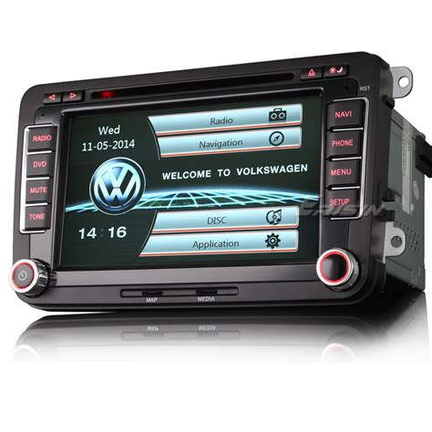 Autoradio GPS Pour Volkswagen Golf Tiguan Touran WiFi Auto Média