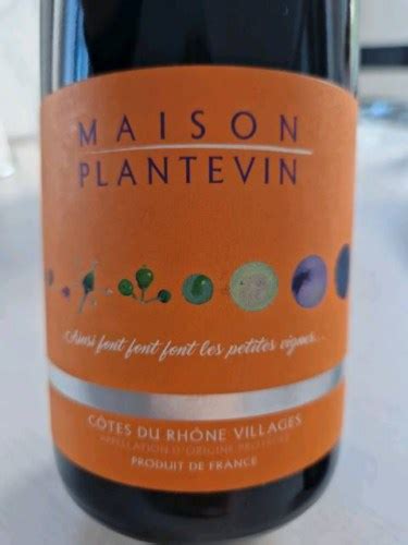 Maison Plantevin Côtes du Rhône Villages Vivino France