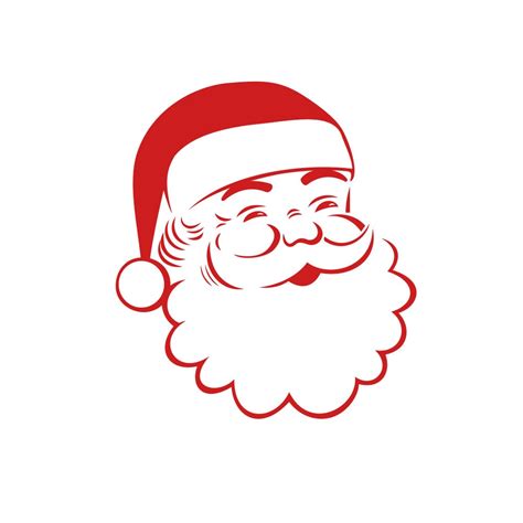 Santa Face Svg Santa Head Svg Cut Files Santa Claus Clipart Etsy The