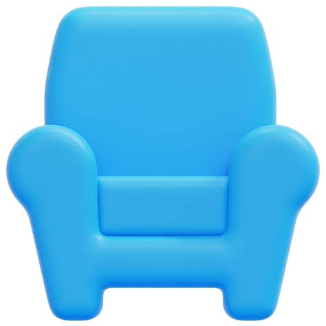 Silla 3d render icono ilustración Foto Premium