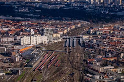 Berlin Aus Der Vogelperspektive Schienen Gleis Und