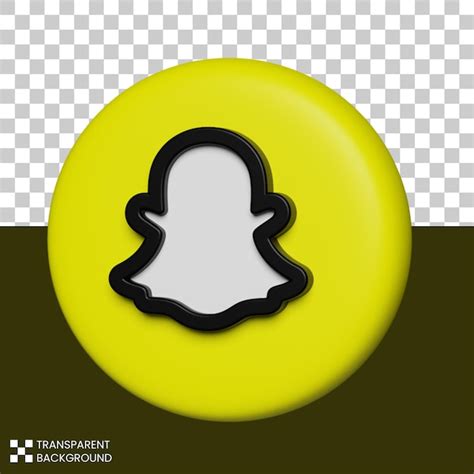 Premium PSD 3d Render Social Media Snapchat Icon