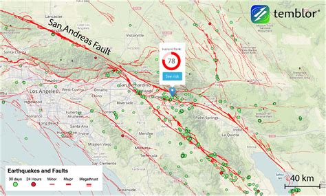 Southern California Fault Map San Andreas Fault Temblor Net
