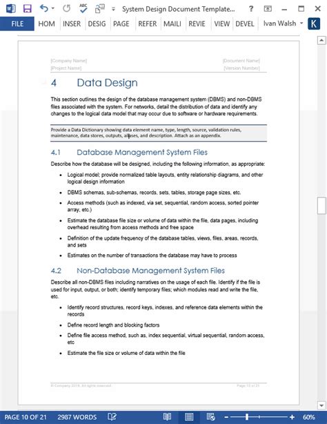 system design document templates ms word excel templates forms checklists for ms office