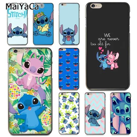 MaiYaCa Pour iphone 7 6 X Étui mignon dessin animé Lilo Stitch Coque