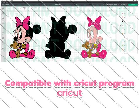 Baby Minnie Mouse Svg Baby Mickey Mouse Svg Baby Minnie And Etsy