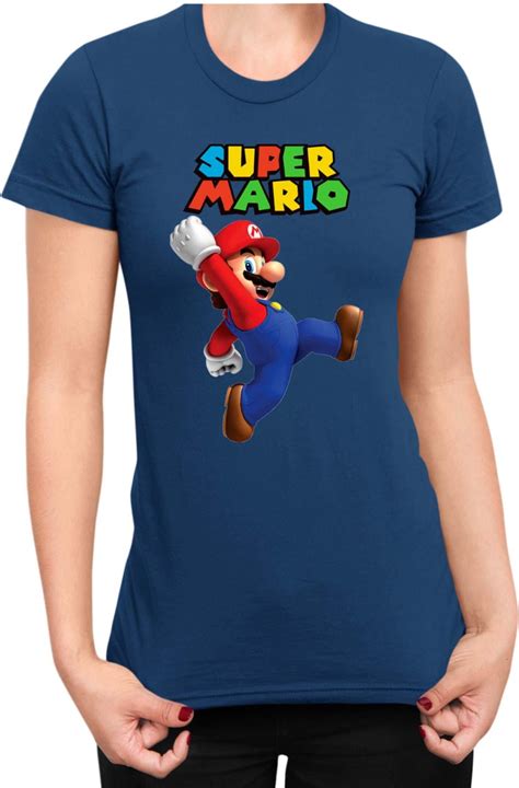 Mario Super Fist Smash Koszulka Damska Super Mario Bros Luigi Bowser