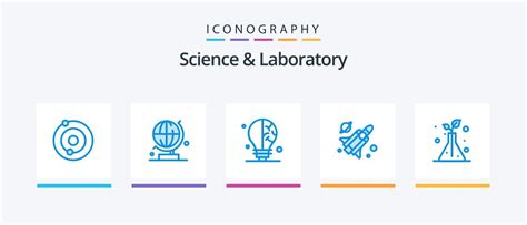 Science Blue Icon Pack Including Science Trees Science Creative