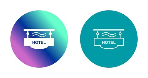 Hotel Sign Vector Icon Vector Art At Vecteezy