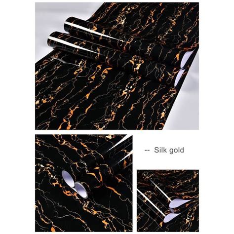 Papier peint Silk gold 5 m x 60 cm Autocollant adhésif de papier peint