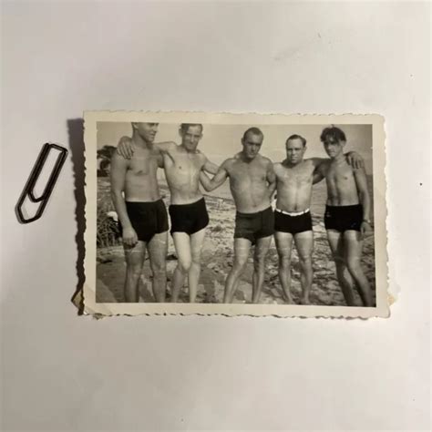 WEHRMACHT SOLDAT NACKT Naked Original Foto 9x6 Deutsches Reich WW2 2