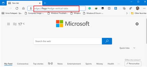 How To Disable Enable Vertical Tabs In Microsoft Edge Browser