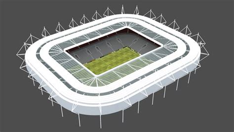 modelo 3d Estadio de fútbol Low Poly TurboSquid 1713245
