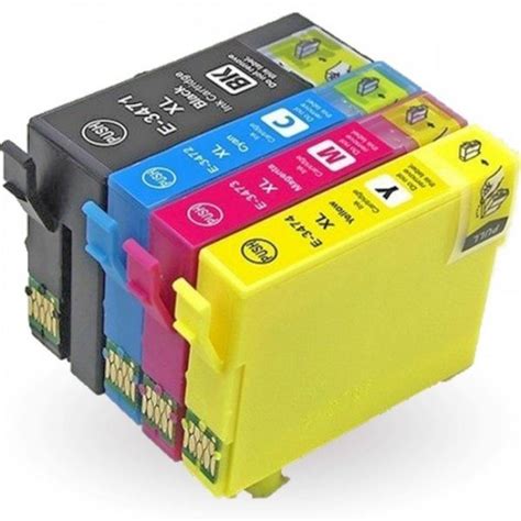 Conjunto 4 Tinteiros Epson 34XL T3471 2 3 4 Compatíveis Kuantokusta
