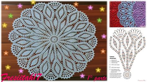 Tapete tejido a crochet paso a paso diámetro aprox 70 cm 27 hileras