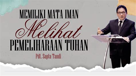 Menara Doa Online Selasa 20 Agustus 2024 Memiliki Mata Iman Melihat