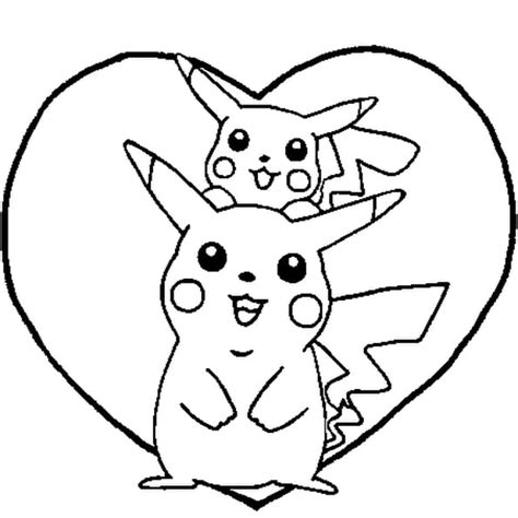 Coloriage pikachu en Ligne Gratuit à imprimer