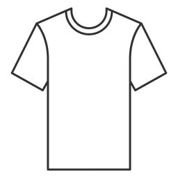 Diseño PNG Y SVG De Icono De Trazo De Camiseta De Cuello Redondo Para