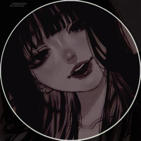 Gothic Anime Girl Emo Anime Girl Dark Anime Girl Cool Pfps Aesthetic