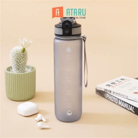 Jual Ataru 1 Ltr Botol Minum Sport Mono Abu Abu Water Drinking Bottle