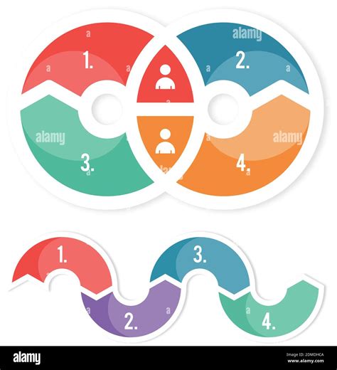 Set Abstract Circle Bar Chart Diagram Infographic Elements Concept With