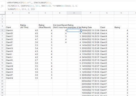 Google Sheets How To Return Nth Value From One Column Based On