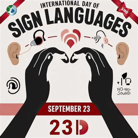 International Day Of Sign Languages Vector Illustration With People