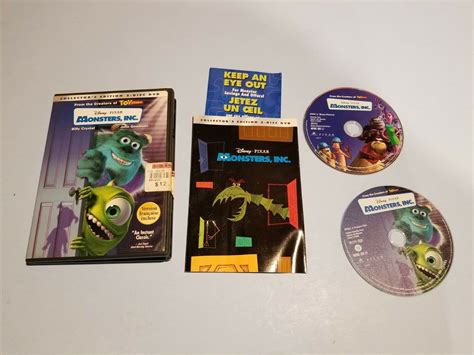 Monsters Inc DVD 2002 2 Disc Set Collectors Edition DVDs Blu