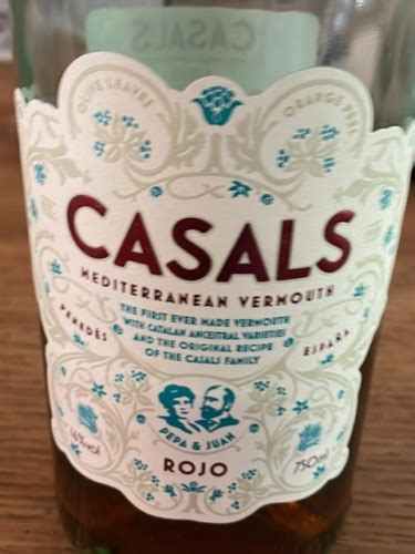 N V Casals Mediterranean Vermouth Rojo Vivino Deutschland