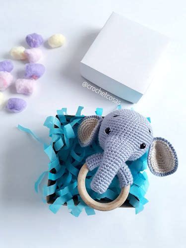 Dante Elefante amigurumi Elefantes amigurumi Patrón de elefante de
