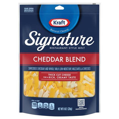Save On Kraft Signature Thick Cut Shredded Cheddar Cheese Blend Order