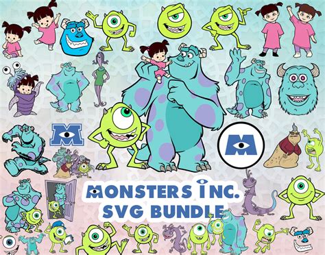 Monsters Svg Bundle Sully Svg Mike Svg Boo Svg Characters Etsy UK