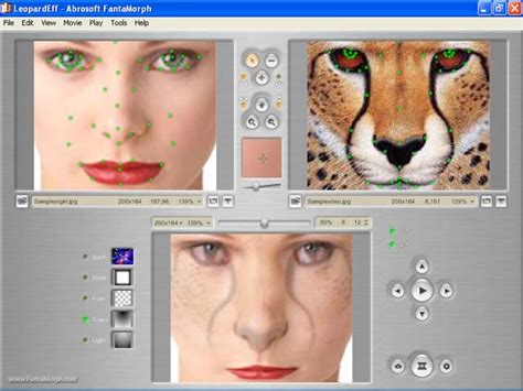 screenshots image morphing software for creation of morphing pictures and animations