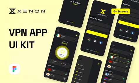 VPN App UI Kit Figma