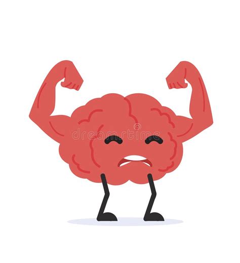 Ilustración De Esquema De Vectores De Iconos Musculares Fuertes Humanos