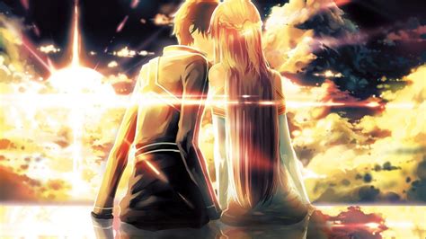 Couple Kiss Romantic Anime Wallpapers Wallpaper Cave