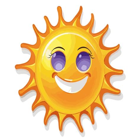 Vector De Dibujo De Clipart Del Sol Vector Premium