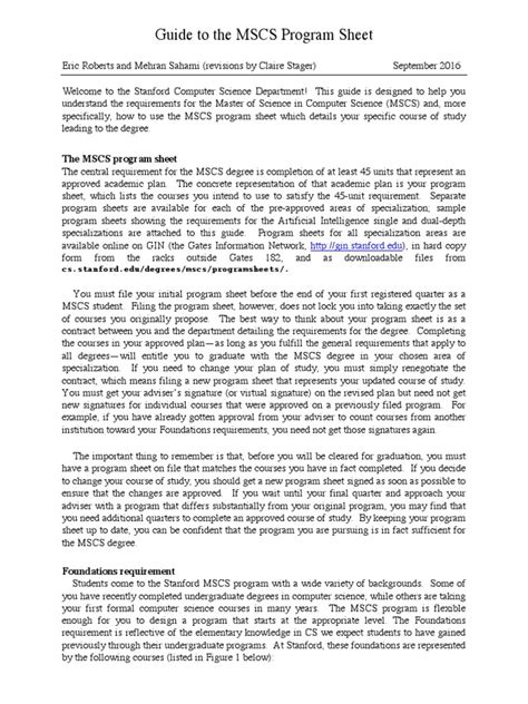 guide to the mscs program sheet pdf computational complexity theory mathematical proof