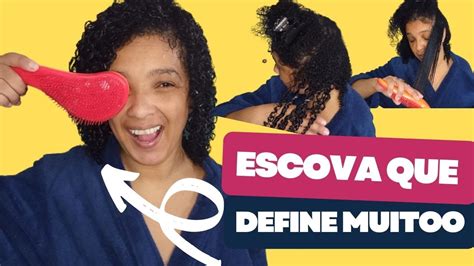 FINALIZEI O MEU CABELO CACHEADO A ESCOVA CONDOR CACHOS MAKES