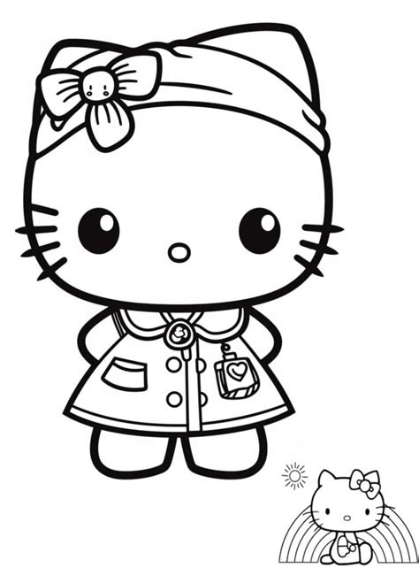ぬりえ用Hello Kitty PEPE LT