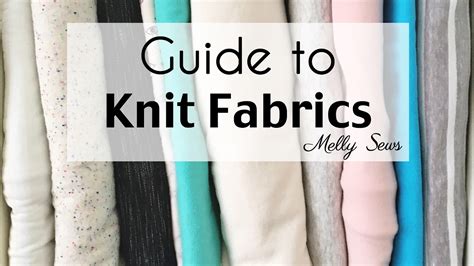 Understanding Stretch Fabrics Types Of Knit Fabrics YouTube