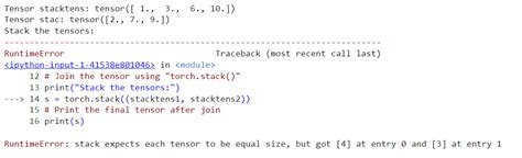PyTorch Stack Tutorial Examples Python Guides