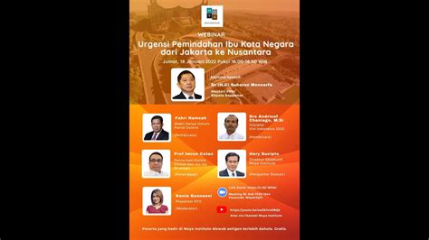 Moya Discussion Urgensi Pemindahan Ibukota Negara Ikn Dari Jakarta Ke