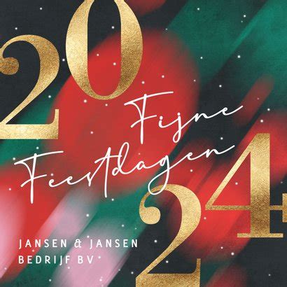 Zakelijke Kerstkaart Groen En Rood Kaartje Go