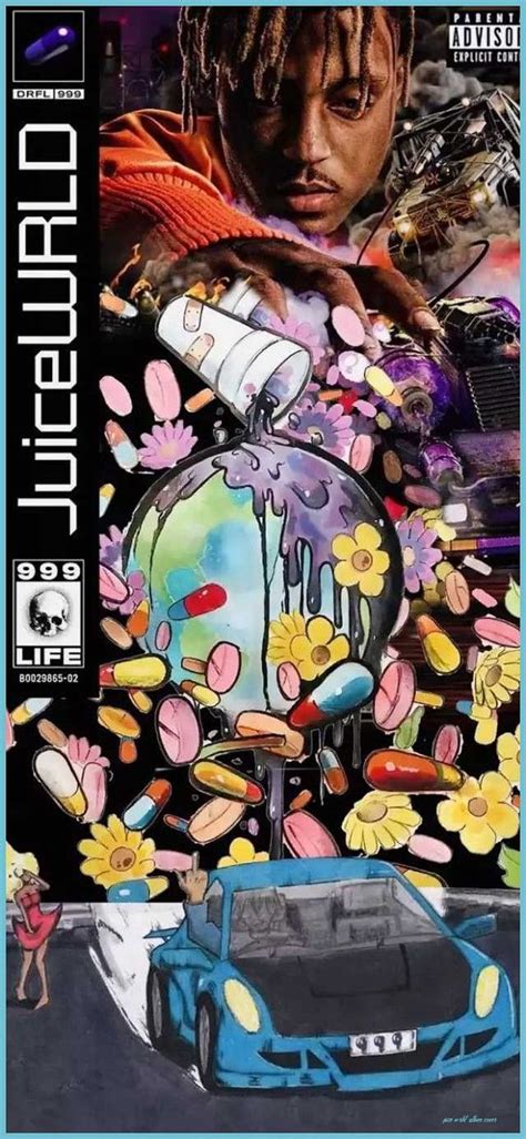 Juice Wrld Album Cover Art In Rapper Iphone Rap Juice Wrld Album