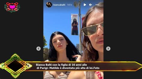 Bianca Balti Con La Figlia Di Anni Alle Di Parigi Matilde