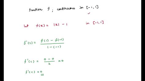 solved give an example of a continuous function f on the interval [ 1 1] that does not satisfy