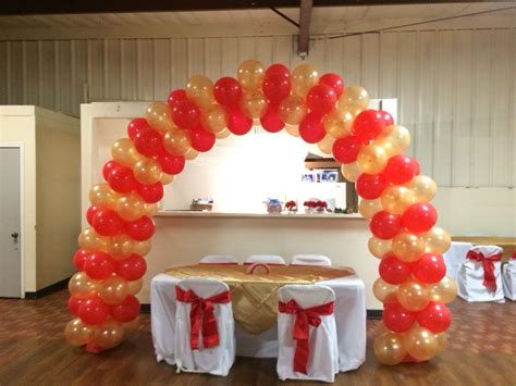 Recolectar Images Decoracion De Globos Rojo Con Dorado Viaterra Mx