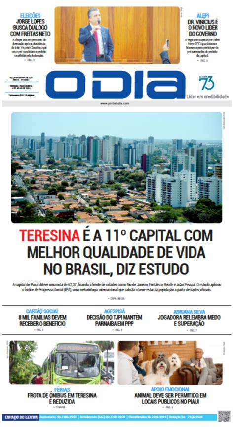 Confira Os Principais Destaques Do Jornal O Dia Desta Quinta Feira 04