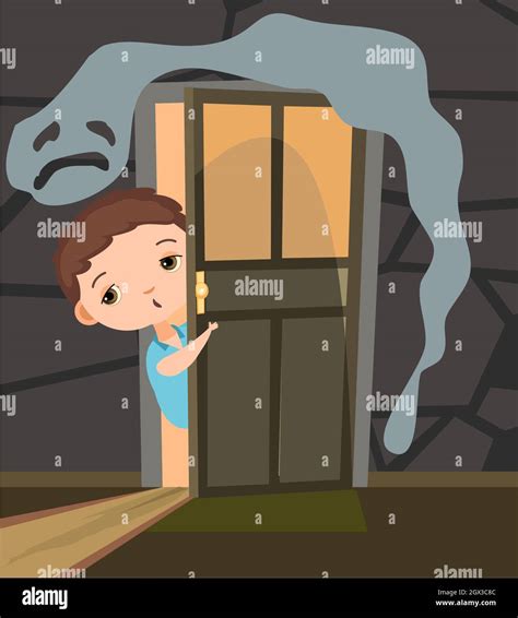 Niño asustado Imágenes vectoriales de stock Alamy